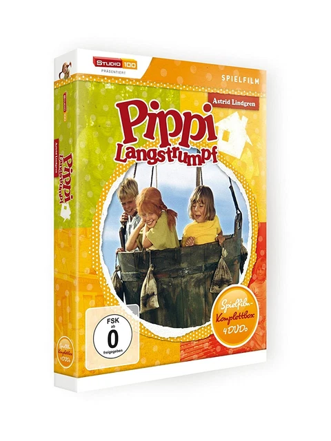 ASTRID LINDGREN: PIPPI Langstrumpf - Spielfilm Komplettbox - DVD - *NEU* EUR 24,95 - PicClick DE