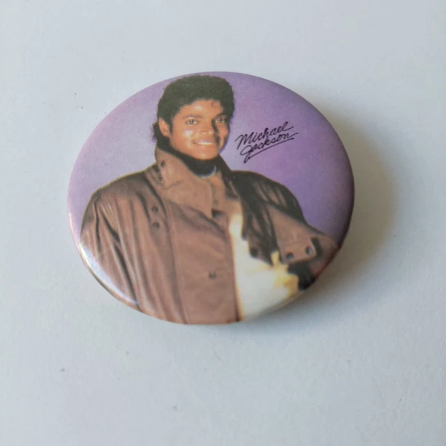 MICHAEL JACKSON ORIGINAL 1980's Rare Button Badge Thriller EUR 12,08 ...
