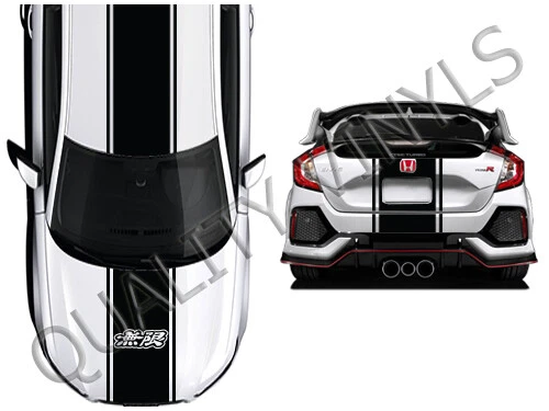 HONDA RACING STRIPES mugen FK8 FD2 FK9 FN2 EP3 FK2 decals vinyl ...
