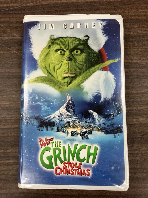 HOW THE GRINCH Stole Christmas VHS 2001 Jim Carrey Clamshell Acceptable ...
