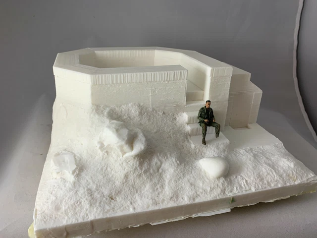 1/35 DIORAMA MILITARY ww2 huge german bunker normandy flak emplacement ...