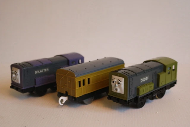 TOMY TRACKMASTER THOMAS The Tank Engine Trains Splatter + Dodge 1997 ...