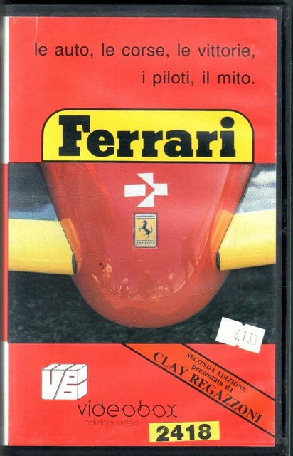 FERRARI (1985) VHS Videobox La Auto Le corse Le Vittorie I Piloti il ...