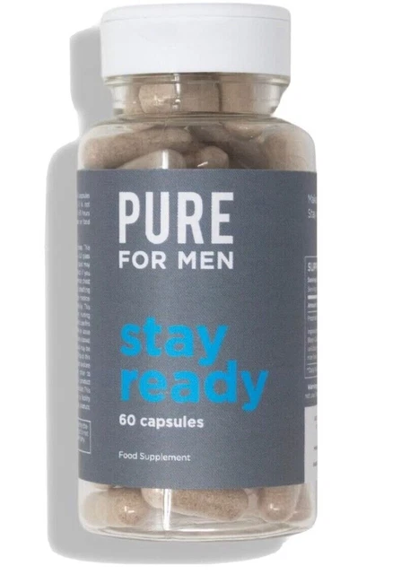 PURE FOR MEN Original Cleanliness Stay Ready Fibre Supplement, 60 Vegan ...