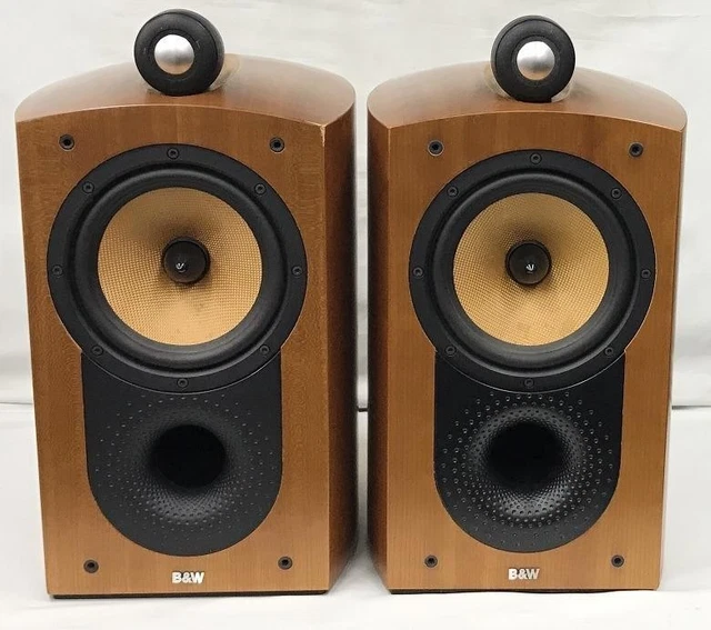 (US DUTY FREE) Bowers & Wilkins Nautilus 805 MY Cherry Wood Bookshelf ...