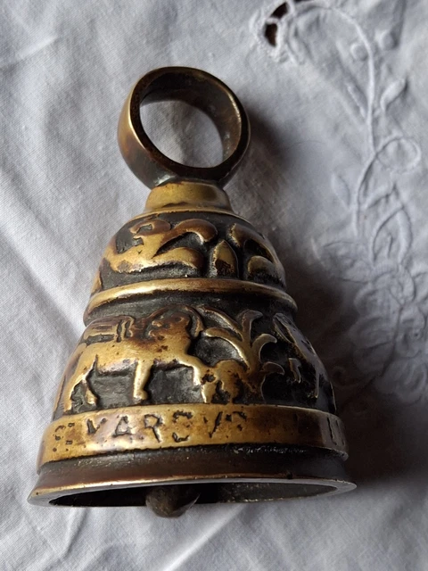 CLOCHE ANCIENNE EN Bronze signée MATHEVS ST JOHAN pré industrielle ...