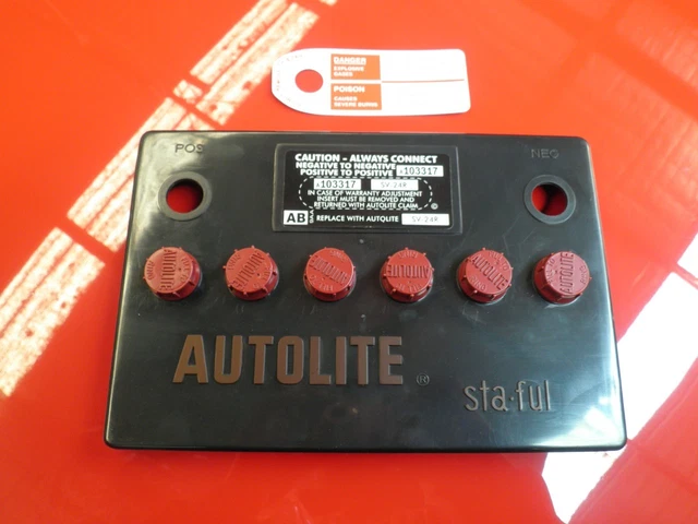FORD XY GT Autolite Battery Cover Suit Xw New Zd Suit Mustang Fairmont ...
