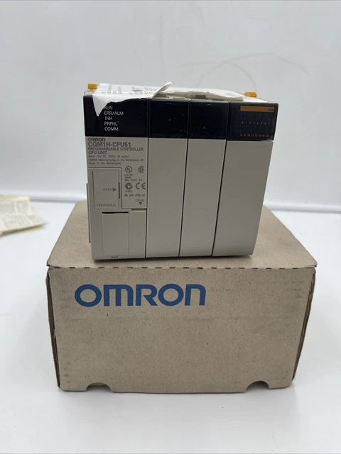 OMRON CQM1H-CPU51 CONTROLLER programmabile ingresso unità CPU 24 VDC 10 ...