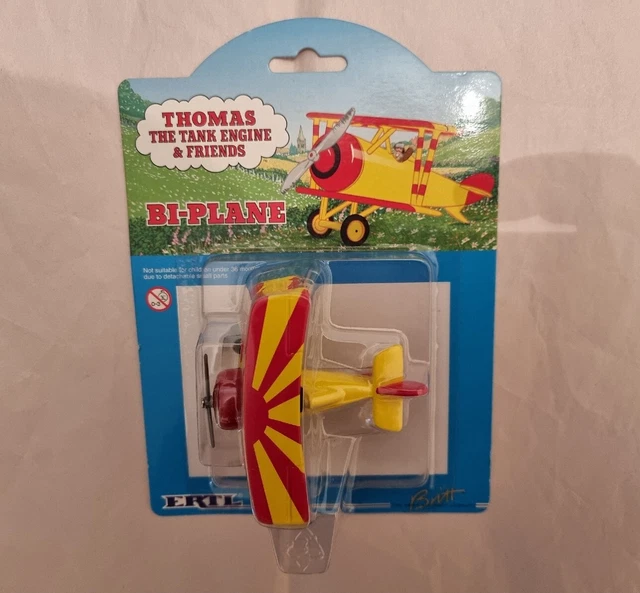 THOMAS THE TANK & Friends ERTL BIPLANE BI-PLANE TIGER MOTH DIECAST NEW ...