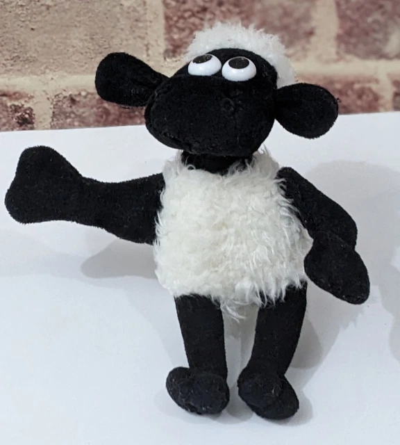 SHAUN THE SHEEP Finger Puppet Vintage Soft Toy Wallace & Gromit Aardman ...
