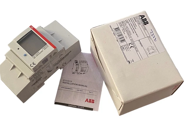 ABB THREE PHASE Energy Meter C13 110-300, Model 2CMA103575R1000 Compact ...