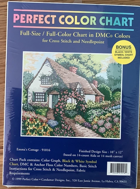 PERFECT COLOR CHART for Cross Stitch and Needlepoint - Emma’s Cottage ...