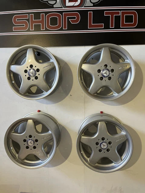 MERCEDES 17& 7.5/8.5J AMG AERO alloy Wheels W201 W202 W203 W124 W208 ...
