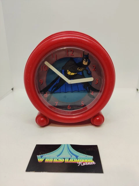 RARE BATMAN ANIMATED Series Zeon Quartz Alarm Clock 1992 - Fonctionne ...