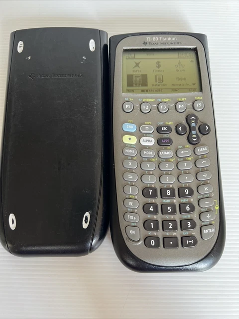 TEXAS INSTRUMENTS T1-89 Titanium Calculator Black Working $22.00 - PicClick AU