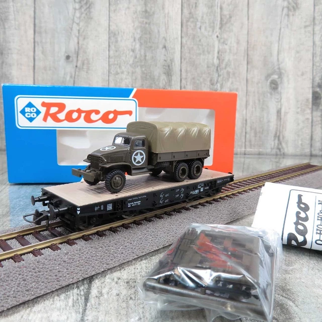 ROCO 47187 - H0 - Schwerlastwagen + Militärwagen - DRG - OVP - #AP49491 ...