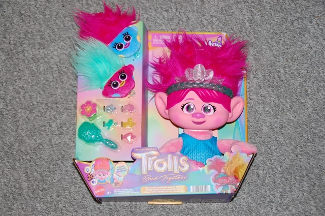 TROLLS BAND TOGETHER Hair Pops - Showtime Queen Poppy - Talking £19.99 ...
