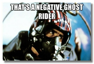 TOP GUN MAVERICK THAT'S A NEGATIVE GHOST RIDER Retro Refrigerator ...