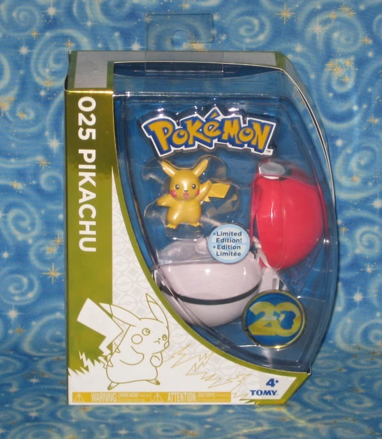 NEW PIKACHU 20TH Anniversary Exclusive Pokemon Mini Poke Ball Toy ...