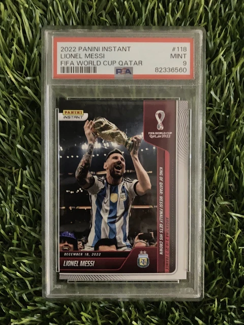 LIONEL MESSI - PANINI INSTANT - FIFA WC QATAR 2022 #118 certificado PSA ...