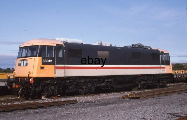 35MM RAILWAY SLIDE - BR Electric Loco Class 83. 83012 @ Crewe Basford ...