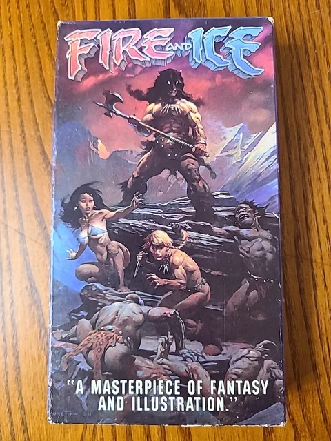 FIRE AND ICE VINTAGE VHS Cassette Ralph Bakshi Frank Frazetta $67.25 ...