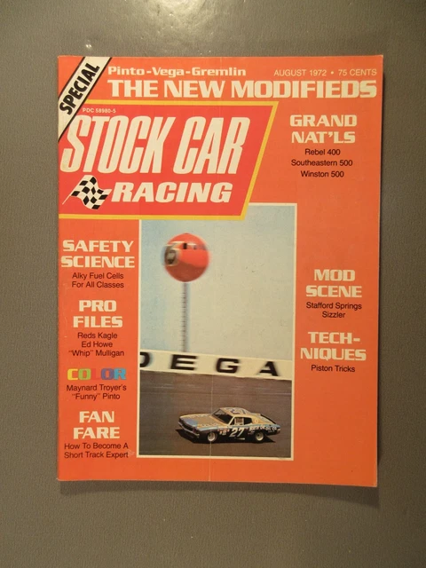 AUGUST 1972 STOCK Car Racing Magazine $5.95 - PicClick