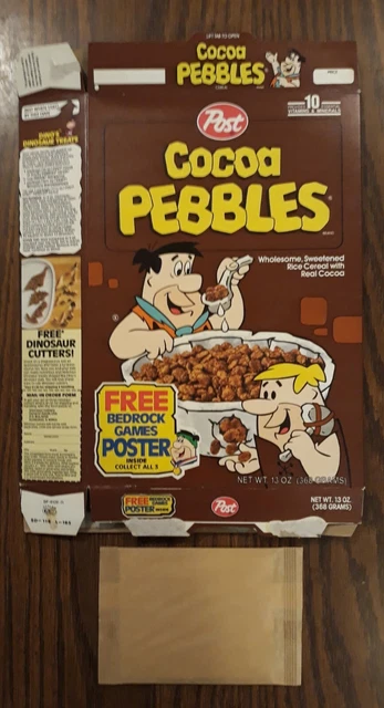 90S COCOA PEBBLES Cereal Box With Original Prize. $8.00 - PicClick