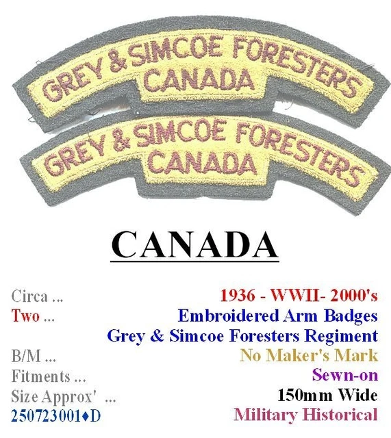 Canada, Original Period Items, WW II (1939-45), Militaria, Collectibles ...