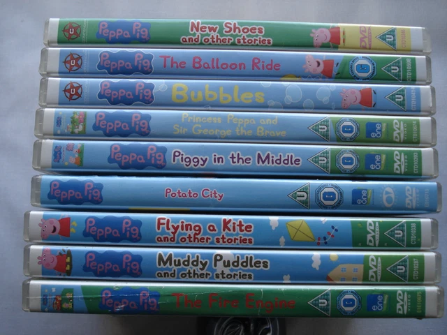 PEPPA PIG DVD bundle x 9 Suitable for any age, fun animated children ...