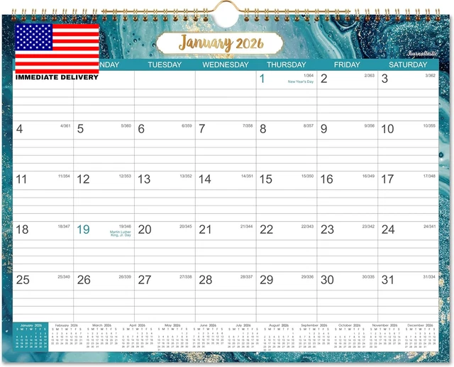 2026 CALENDAR - 2026 Wall Calendar with Julian Date, January 2026 ...