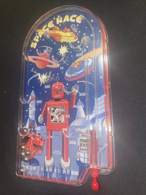 SPACE RACE HANDHELD pinball game SCHYLLING TOYS 2006 Robot and Space ...