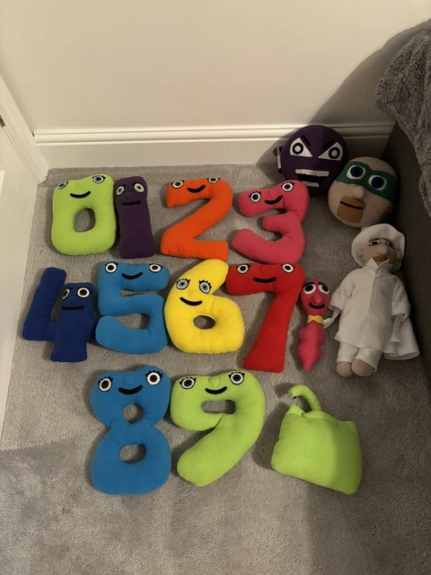 NUMBERJACKS SOFT PLUSH toys full set. All numbers (0-9) with 5 other ...