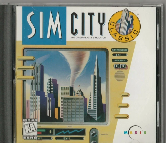 SIM CITY CLASSIC for Windows 3.1 by Maxis ~ San Francisco ~ 1997 ~ CD ...