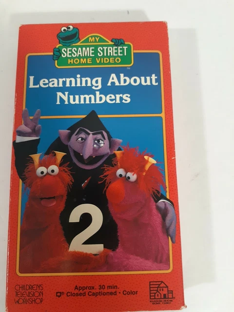 SESAME STREET LEARNING ABOUT NUMBERS Vhs Video Tape 1986 Jim Henson CTW ...