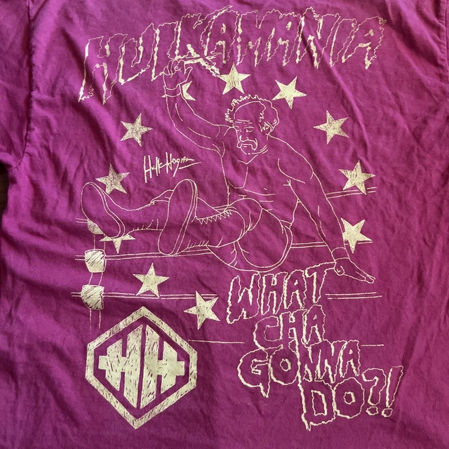 WWE LEGENDS HULK Hogan Python Power Hulkster Rules Red L Shirt CUSTOM ...