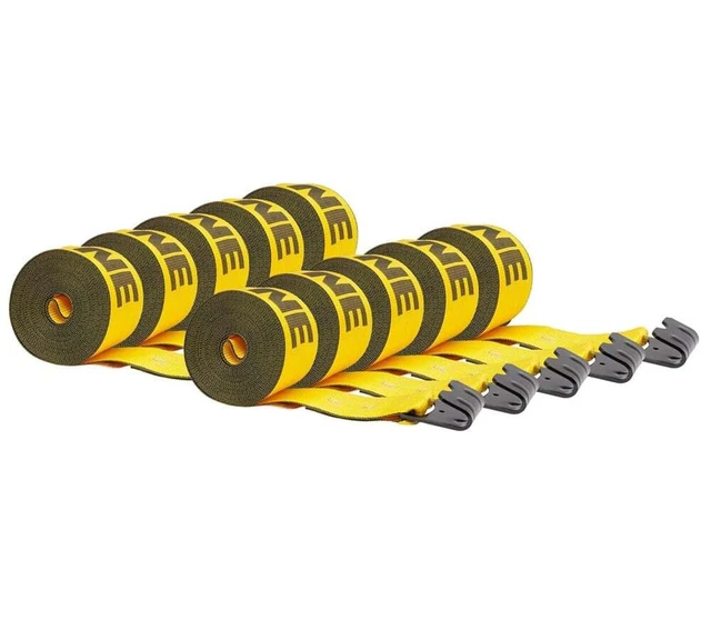 (10 PACK) KINEDYNE 4" x 27' Winch Straps w/ flat hook, Flatbed Tie Down ...