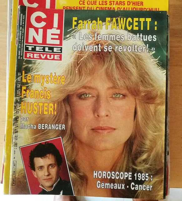 PROGRAMMES TELE TV Cine Tele Revue N°47 22 Novembre 1984 Farrah Fawcett ...