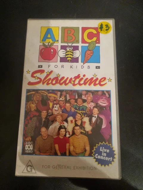 ABC FOR KIDS VHS Live Concert SHOWTIME 1998 Australia TV Video V12 £13. ...