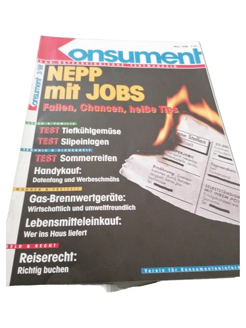 KONSUMENT 3/98 MÄRZ 1998 Österreich Verbrauchertests Tiefkühlgemüse ...