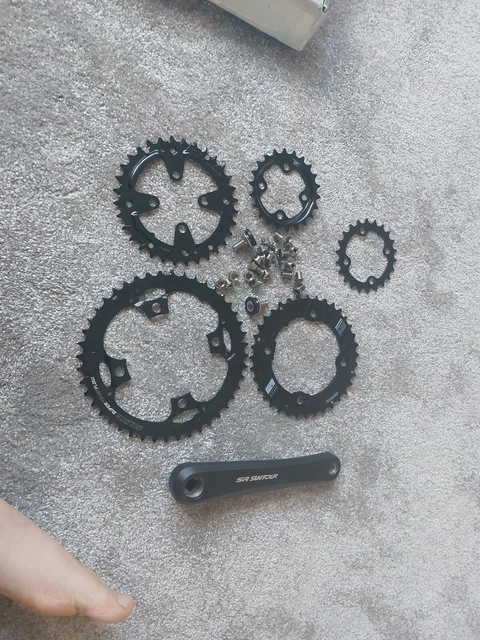 SR SUNTOUR SUPER POWER FLOW Triple Chainring Set £7.50 - PicClick UK