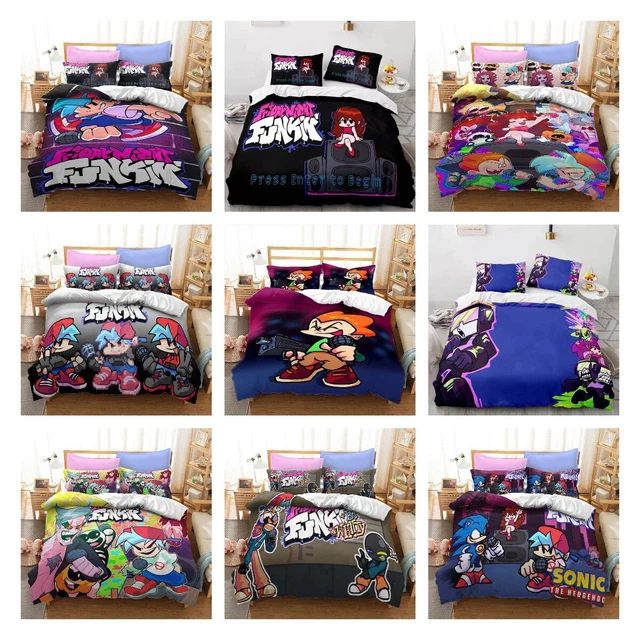 FRIDAY NIGHT FUNKIN 2/3 Pcs Duvet Cover Set Bedding Set+Pillowcase ...
