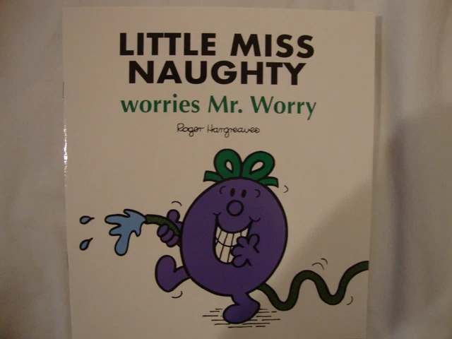 LITTLE MISS BOOK - Little Miss Naughty Worries Mr Worry - Brand New RRP ...