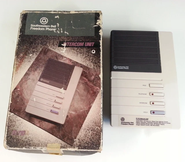 VINTAGE SOUTHWESTERN BELL Freedom Phone Intercom Unit Original Box £37. ...