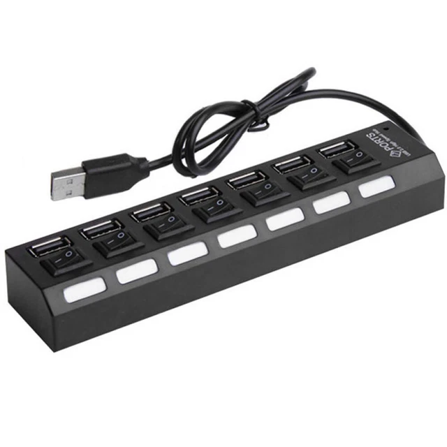 7 -PORT CONCENTRATEUR USB Interne Concentrateurs Moyeu Chargeur EUR 8 ...