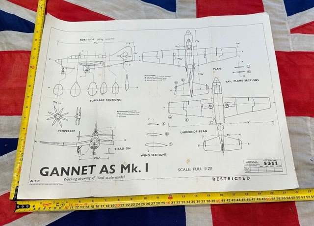 RAF AIR MINISTRY restricted air working diagram 1/72 scale poster ...