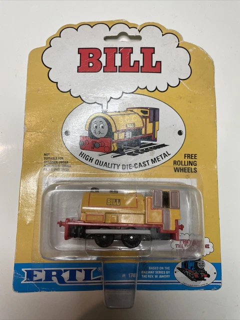 THOMAS & FRIENDS ERTL DIE-CAST "BILL" SEALED 1990 RARE CLOUD PACKAGING ...