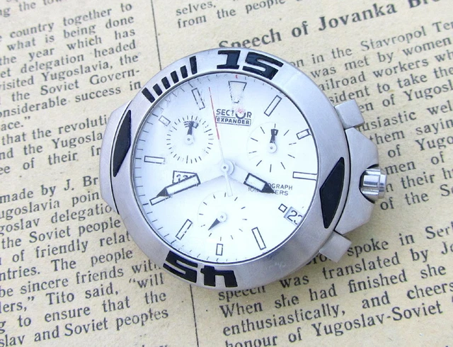 SECTOR EXPANDER EXP 135 ETA G10.21A DATE Chronographe Quartz Homme EUR ...