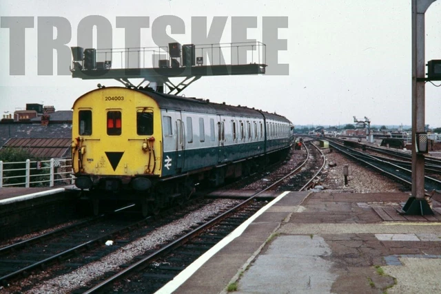 35MM SLIDE BR British Rail Diesel DEMU Class 204 003 Reading 1986 ...
