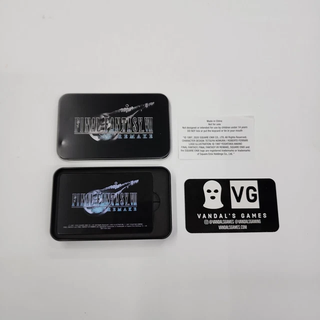FINAL FANTASY VII Remake Shinra Staff ID Card Tin Pre-order Bonus Ps4 ...